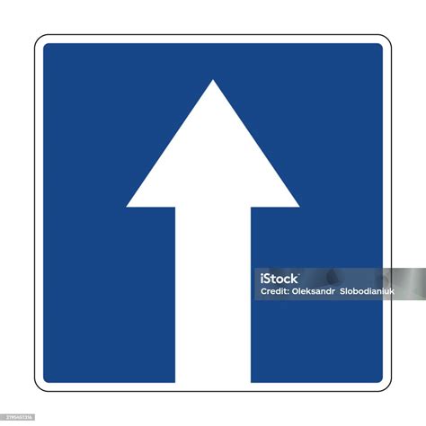 도로 표지판 일방통행 도로 이 도로에서 차량의 이동은 한 방향으로만 수행됨을 운전자에게 알립니다 반대편에서의 진입을 금지합니다 1에 대한 스톡 벡터 아트 및 기타 이미지