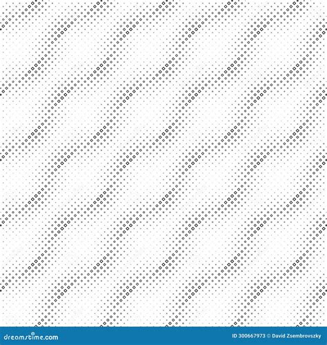 Seamless Geometrical Monochrome Square Pattern Background Design Stock Illustration
