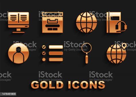 작업 목록 오디오 북 지구상의 위치 돋보기 계정 화면 만들기 소셜 네트워크 온라인 모니터 및 브라우저 창 아이콘을 설정합니다 벡터 검색에 대한 스톡 벡터 아트 및 기타