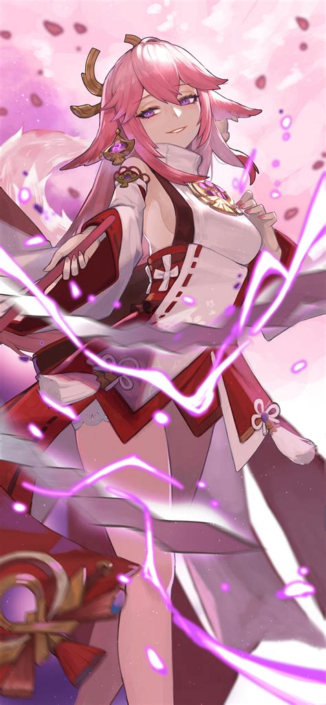 Yae Miko Genshin Impact Drawn By Yukiusagi Danbooru