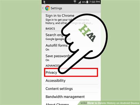 How To Delete History On Android Device With Pictures WikiHow Tech