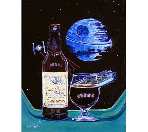 Star Wars Beer Painting Dark Star Stout Fremont Brewing Seattle