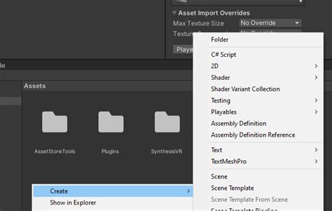 How To Unity Build Scripts Synthesis Vr