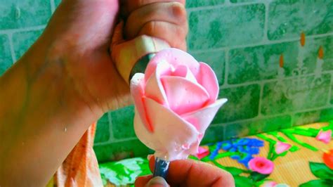 Как да си направим роза с бита сметана Youtube
