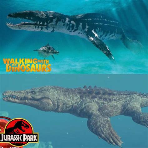Walking With Dinosaurs Vs Jurassic Park Liopleurodon Jurassic Park