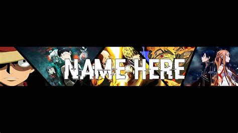 Anime Banner For Youtube Maker At Lester Shippy Blog