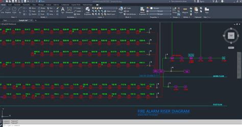 Design Fire Alarm System With Battery Calc And Riser Diagram By