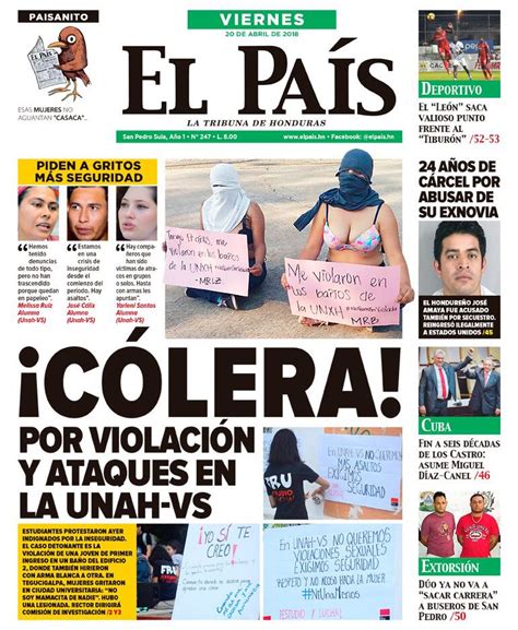 Portadas Viernes 20 De Abril De 2018 Diario En Alta Voz Noticias De