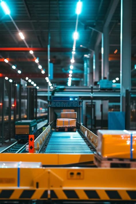 Automated Parcel Sorting System Operating In A Modern Logistics