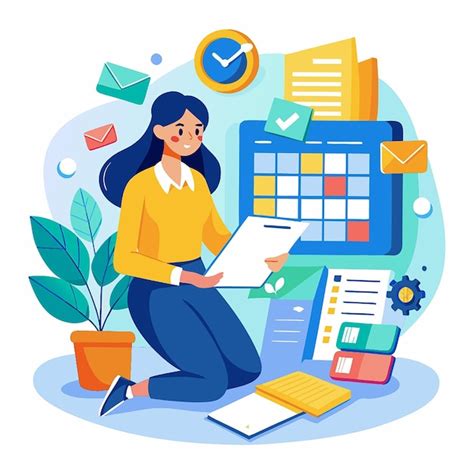 Young Woman Jane With Tasks On Paper Sheets Planning Schedule To Finish