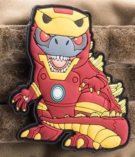 Godzilla Kaiju Series Morale Patch Style Night Kaiju Embroidered