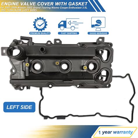 Valve Cover Kit With Gasket Left Side For 2007 2009 Nissan 350z Touring