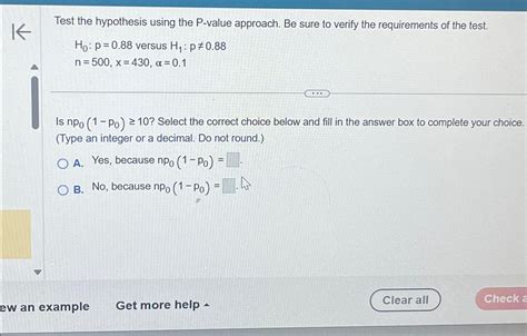 Solved Test The Hypothesis Using The P Value Approach Be