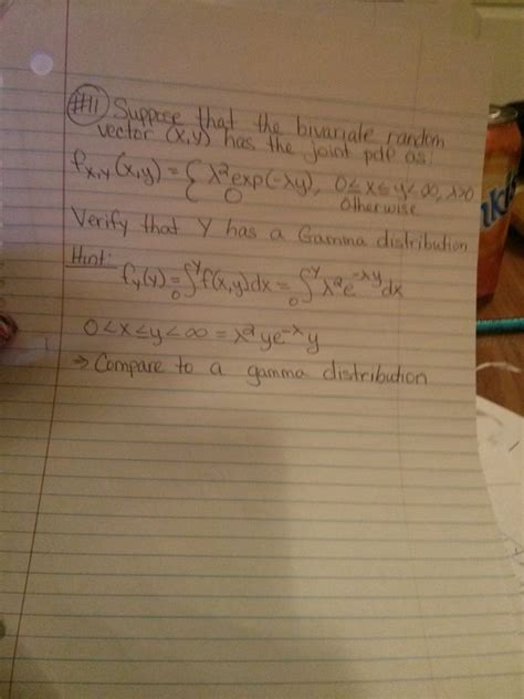 solved suppose that the bivariate random vector x y has