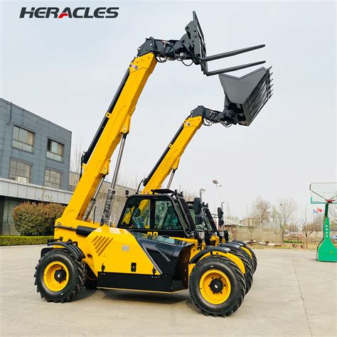 Four Wheel Ce Certification Heracles Small Telescopic Mini Telehandler Attachments China