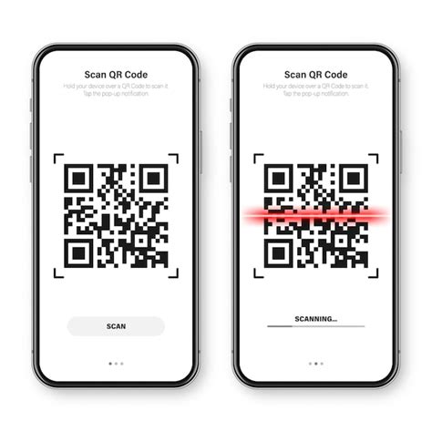 Premium Vector Qr Code Scanner Reader App For Smartphone Identification Tracking Code Serial