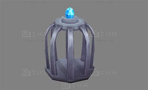 卡通 囚笼 铁笼子 牢笼 鸟笼 场景模型 蛮蜗网 花瓣网