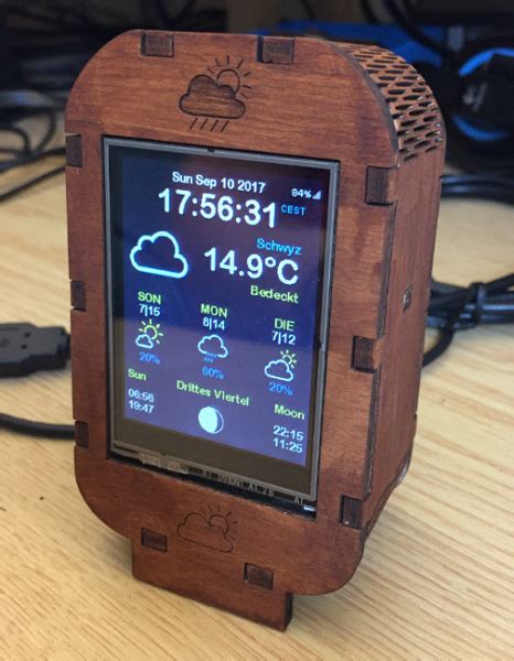 WiFi TFT Touch LCD Weather Station With ESP Dangerous Prototypes