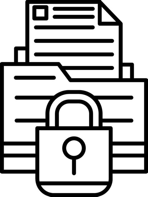 Secure Folder Icon Design Symbol 54380114 Vector Art At Vecteezy