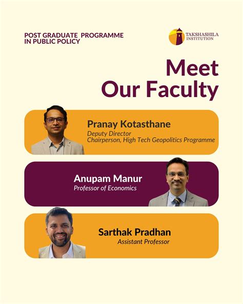 The Takshashila Institution On Linkedin Our Post Graduate Programme In Public Policy Is Led By