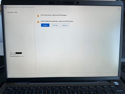 Supportassist Warning Invalid Configuration Information Please Run Setup Program When