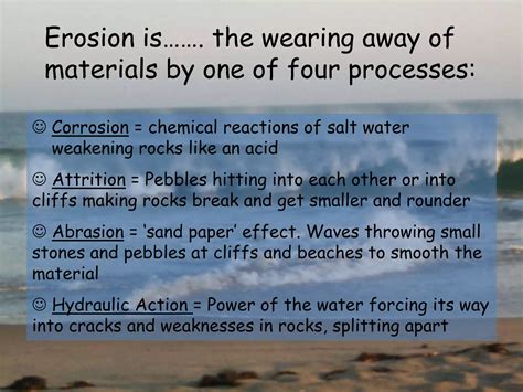 Coastal Geomorphic Processes And Geology Ppt