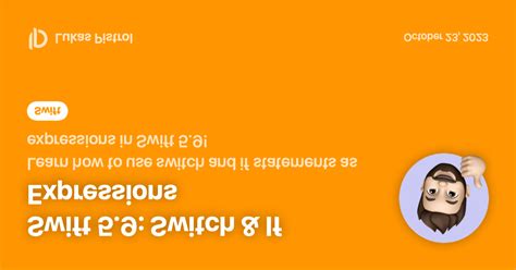 Swift 59 Switch And If Expressions Lukas Pistrol