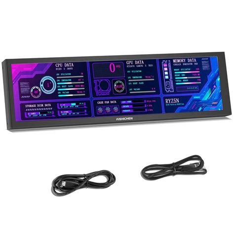 Buy 8 8 Inch Pc Temperature Display With Case Pc Sensor Panel Display Computer Temp Monitor Ips