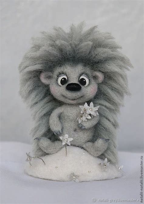 Ежик «Морозное утро заказать на Ярмарке Мастеров 1aqazru Мини фигурки и статуэтки Санкт