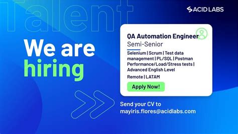 mayiris flores en linkedin hiring qa qaautomation selenium qaengineer plssql oracle latam…