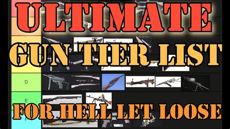 Hell Let Loose Gun Tier List After 2500 Hours Of Gameplay 2024 Youtube