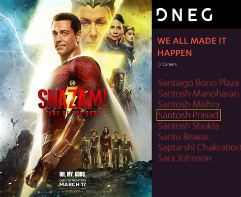 santosh prasad on linkedin shazam credit dcextendeduniverse shazam dneg dceu wb