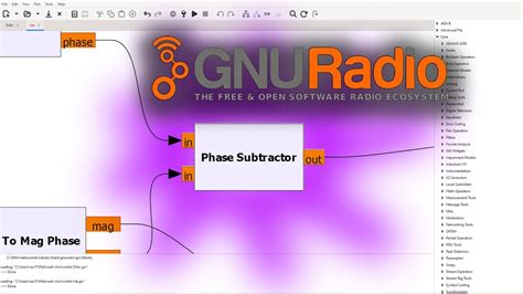How To Subtract Phases In Gnu Radio Creating Own Block Youtube