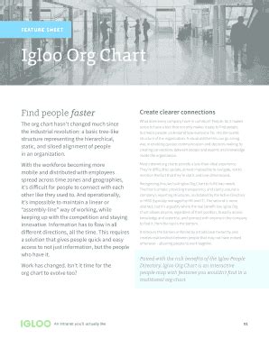 Fillable Online Igloo Org Chart Fax Email Print PdfFiller