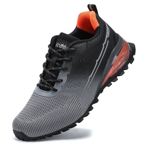 Kricely Mens Trail Running Shoes Lightweight Breathable Hiking