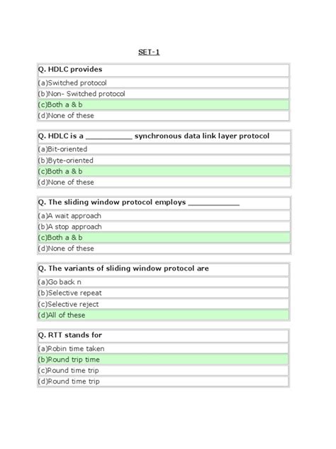 Data Communication And Networking Mcqs Pdf