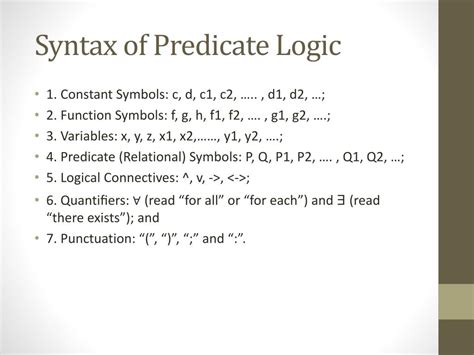 ppt first order logic powerpoint presentation free download id 4072038