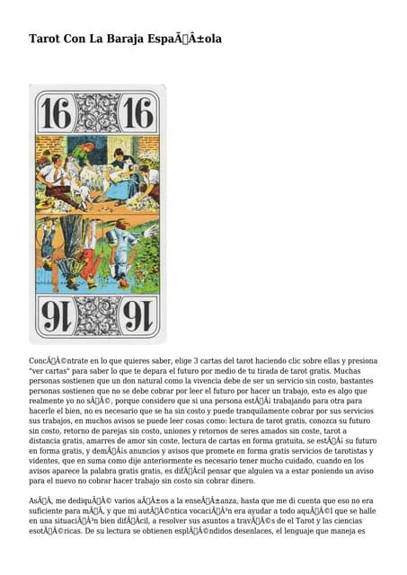 Manual De Lectura De La Baraja Española Guía Cartomancia Pdf