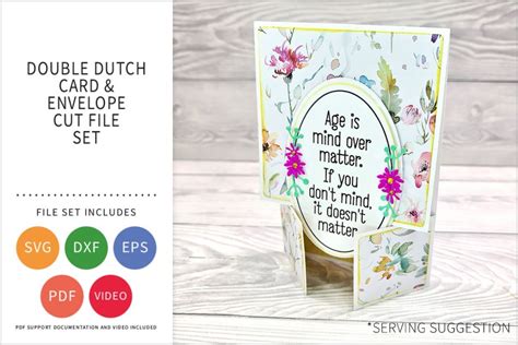 Double Dutch Card And Envelope Cut File Set Gentleman Crafter