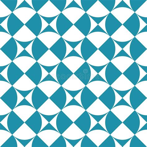 Abstract Geometric Circles Tiles Decorative Graphic Pattern Background Stock Vector