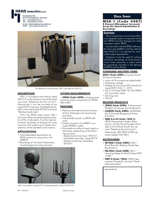 Msa I Code 6487 Standard Delivery Items Pdf Microphone Computing