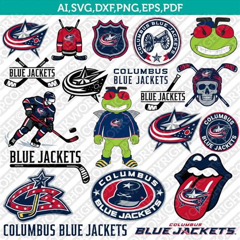 Columbus Blue Jackets Logo Svg Vector Cricut Silhouette Dnkworkshop