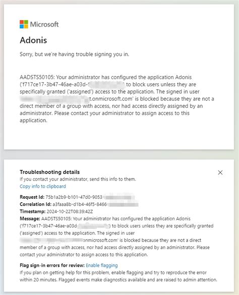 Common Azure AD Errors BOC Group Support