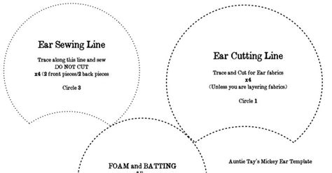 Mickey Ears Templatepdf Diy Mickey Ears Diy Mickey Mouse Ears Diy Disney Ears