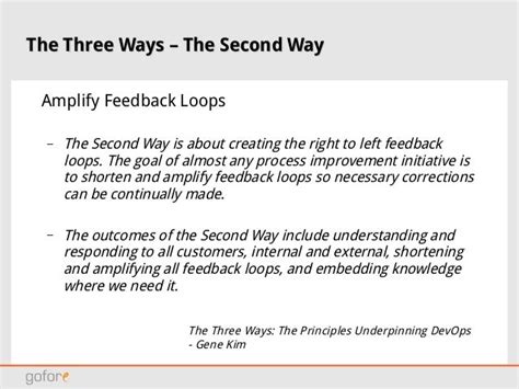 feedback loops the second way towards the world of devops