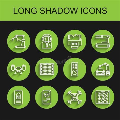 Set Line Smart Home Industrial Machine Robotic Robot Arm Hand Factory