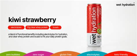 Wet Hydration Protein Water Electrolyte Drink With Clear