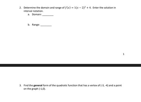 Solved Write The Quadratic Function In Standard Form And Chegg