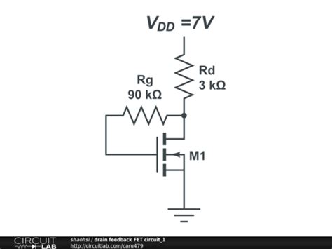 Drain Feedback Fet Circuit 1 Circuitlab