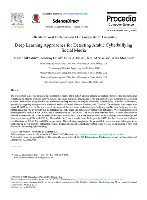 pdf deep learning approaches for detecting arabic cyberbullying